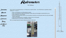 Hydrometer Lab Report